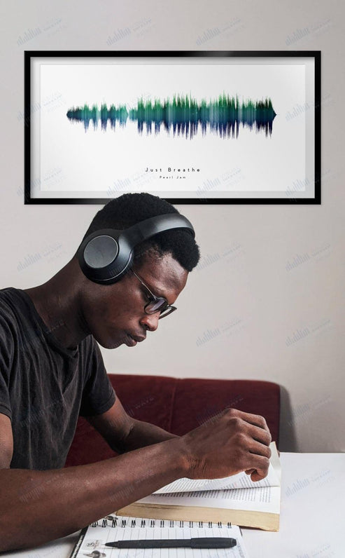 Just Breathe by Pearl Jam – Visual Wave Prints